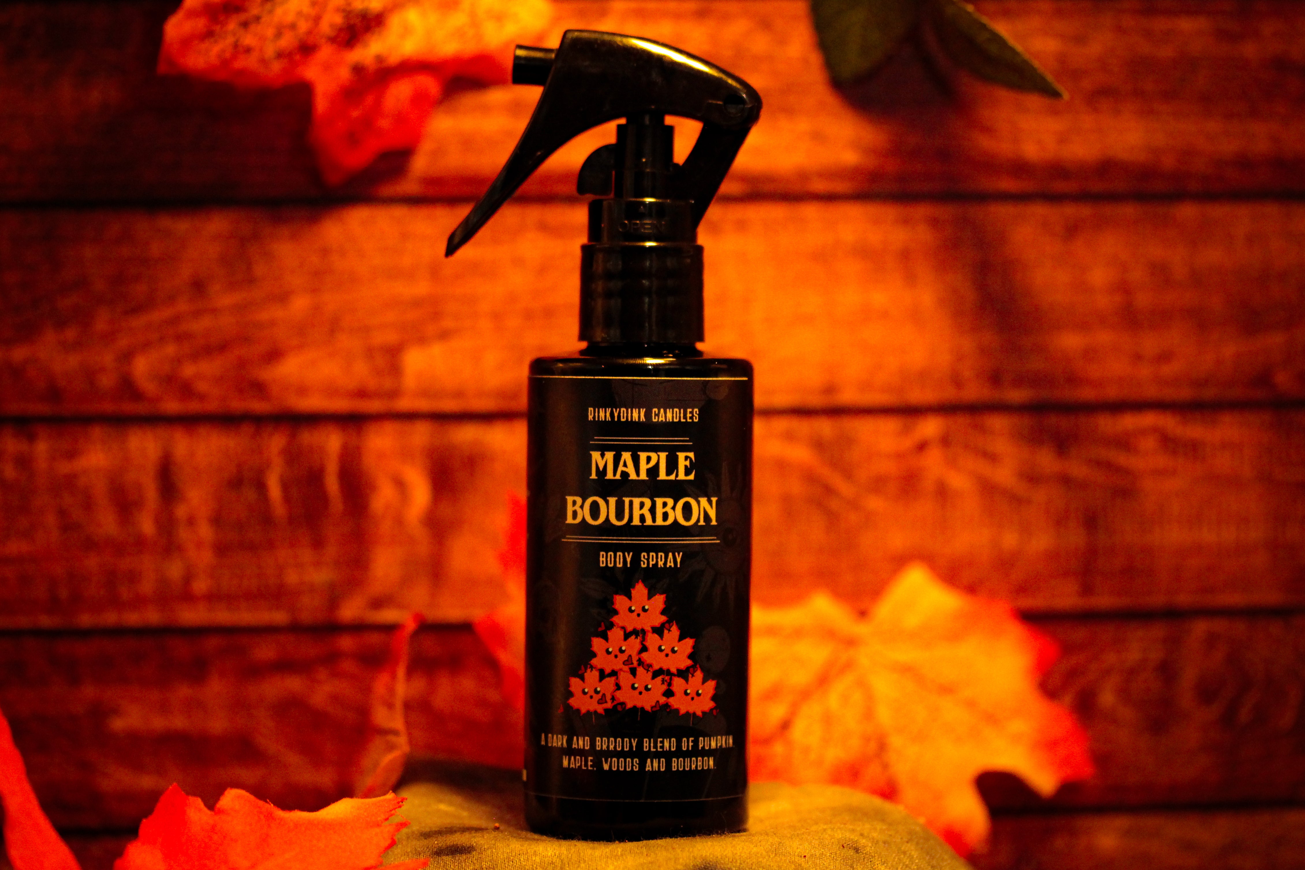 Maple Bourbon Luxury Perfume Body Spray (VG) – RinkyDink Candles