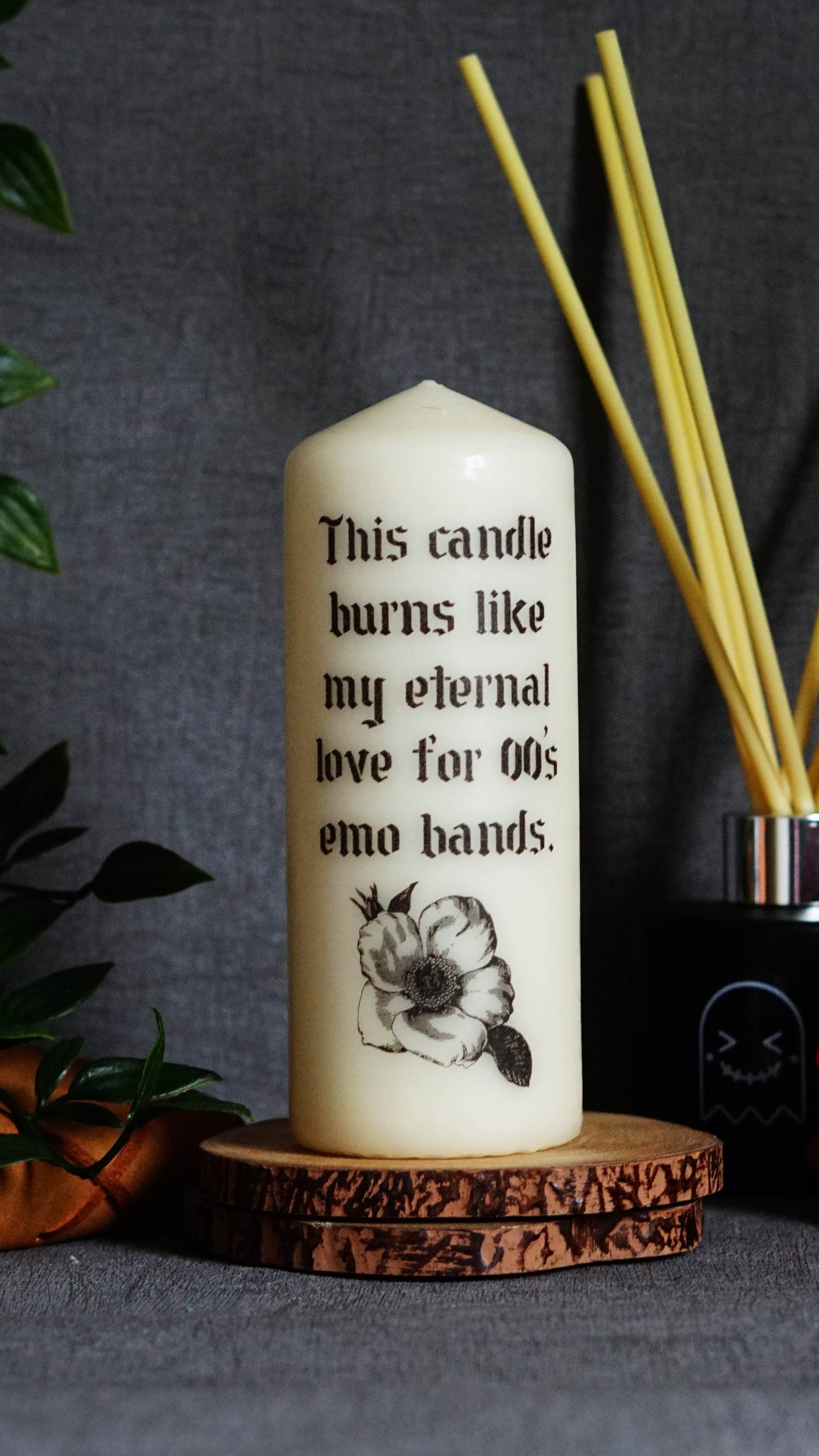 The Original Emo Bands© Pillar Candle (VG) – RinkyDink Candles